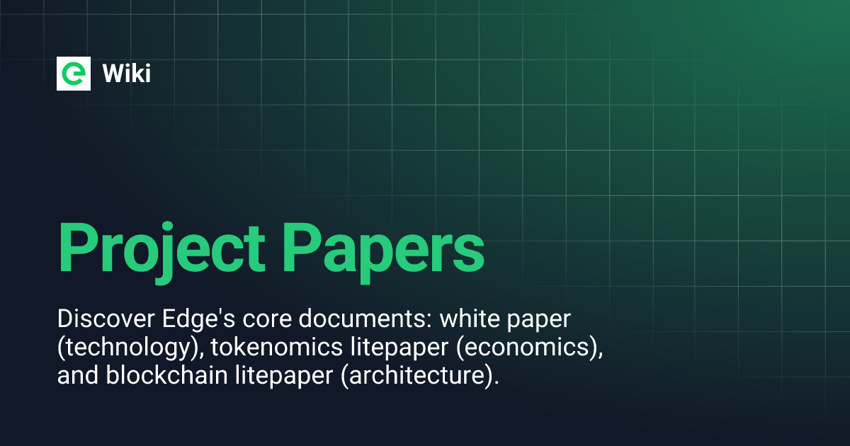 Project Papers | Wiki